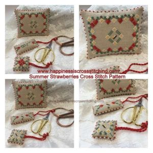 Cross Stitch Scissor Fob and Pillow – Cross-Stitch