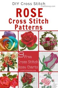 9 Free Rose Cross-stitch Charts – Cross-Stitch
