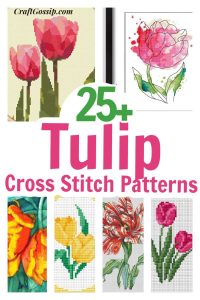 25 Tulip Cross Stitch Patterns – Cross-Stitch