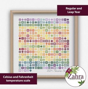 Temperature Tracking, Cross-Stitch Style – Cross-Stitch