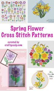 Spring Flower Cross Stitch Patterns – Cross-Stitch
