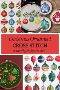 Cross Stitch Patterns with Christmas Ornaments – Cross-Stitch