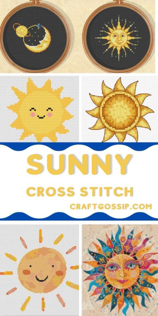 Cheerful Sun Cross Stitch Patterns – Cross-Stitch