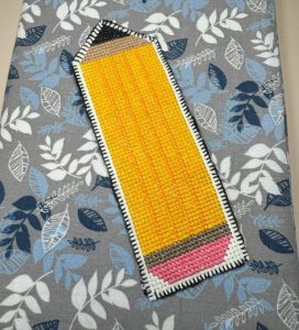Pencil Bookmark Cross Stitch Pattern – Cross-Stitch