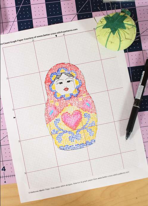 How to Draw a Cross Stitch Chart on Graph Paper – Cross-Stitch