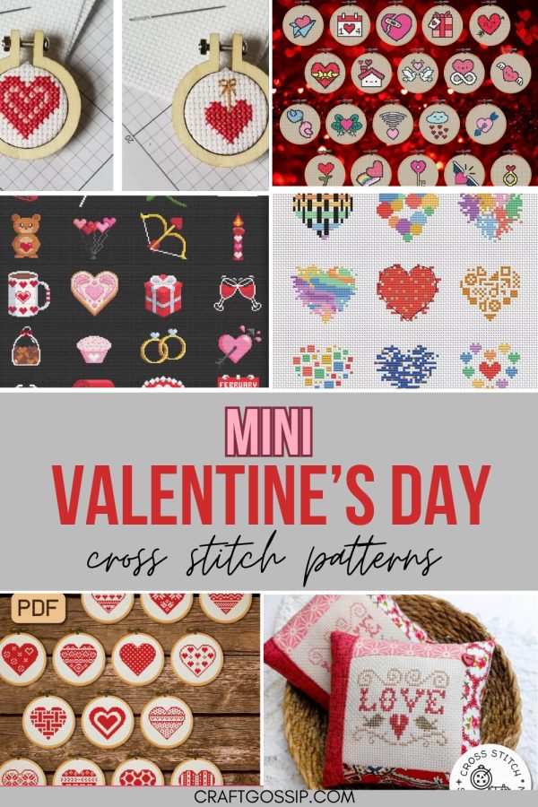 Valentine’s Day Mini Cross Stitch Patterns – Cross-Stitch